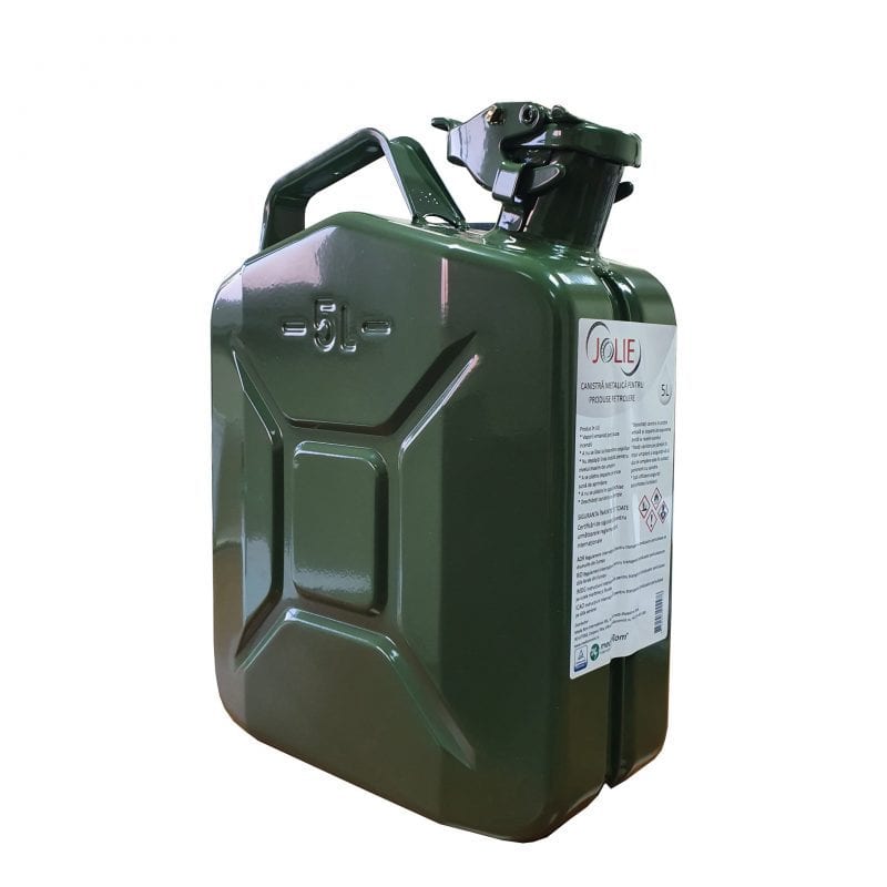 Canistră pentru produse petroliere din metal, 5 litri – Media Rom ...